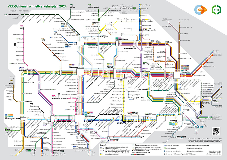 Schienenschnellverkehrsplan 2024: übersichtlich und barrierearm | VRR